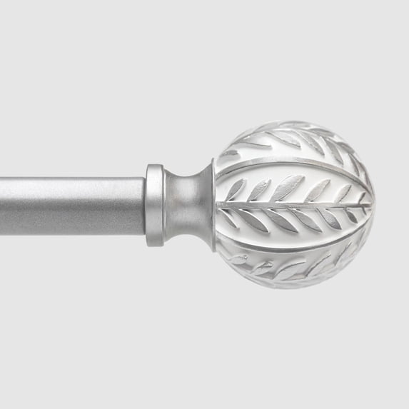 Adjustable Heavy Duty Window Curtain Rod 66-120 inch, 1" Diameter ...