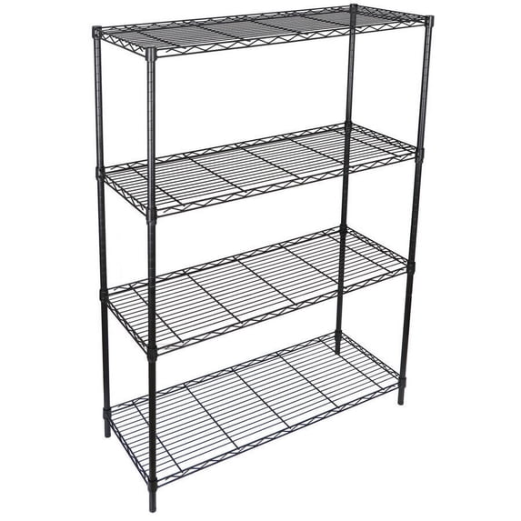 Segawe Adjustable Heavy Duty Steel Storage Shelving Unit, 4 Shelves ...