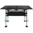 Adjustable Height Aluminum Camping Table Folding Portable Outdoor Table ...