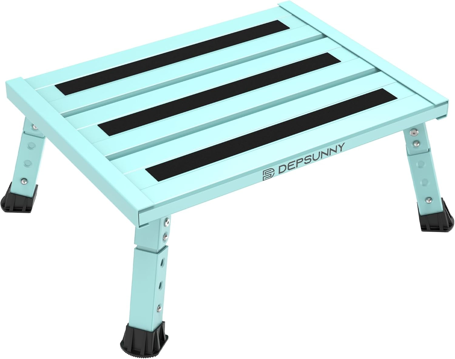 Adjustable Height Aluminum RV Step, Stable Foldable Platform Step Stool ...