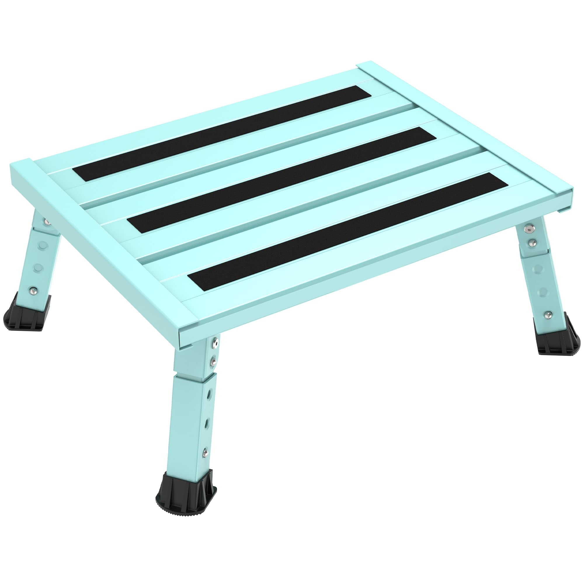 Adjustable Height Aluminum RV Step, Stable Foldable Platform Step Stool ...