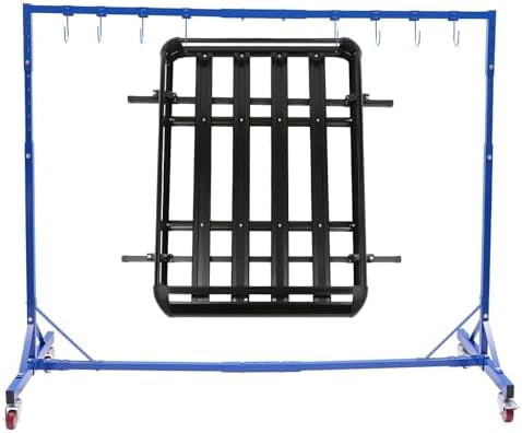 Adjustable Height Automotive Painting Hanger Rack - 5-7ft Steel Bumper ...