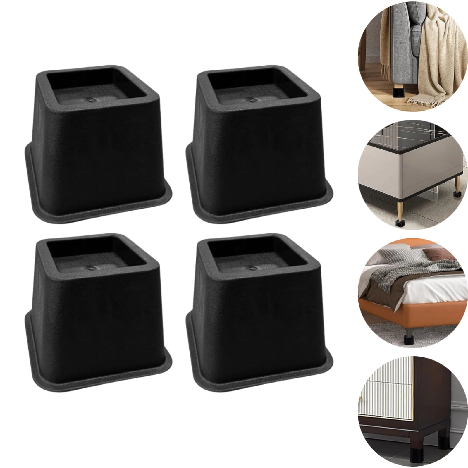 Adjustable Height Bed Risers - Heavy-Duty 3000lbs Capacity Bed ...