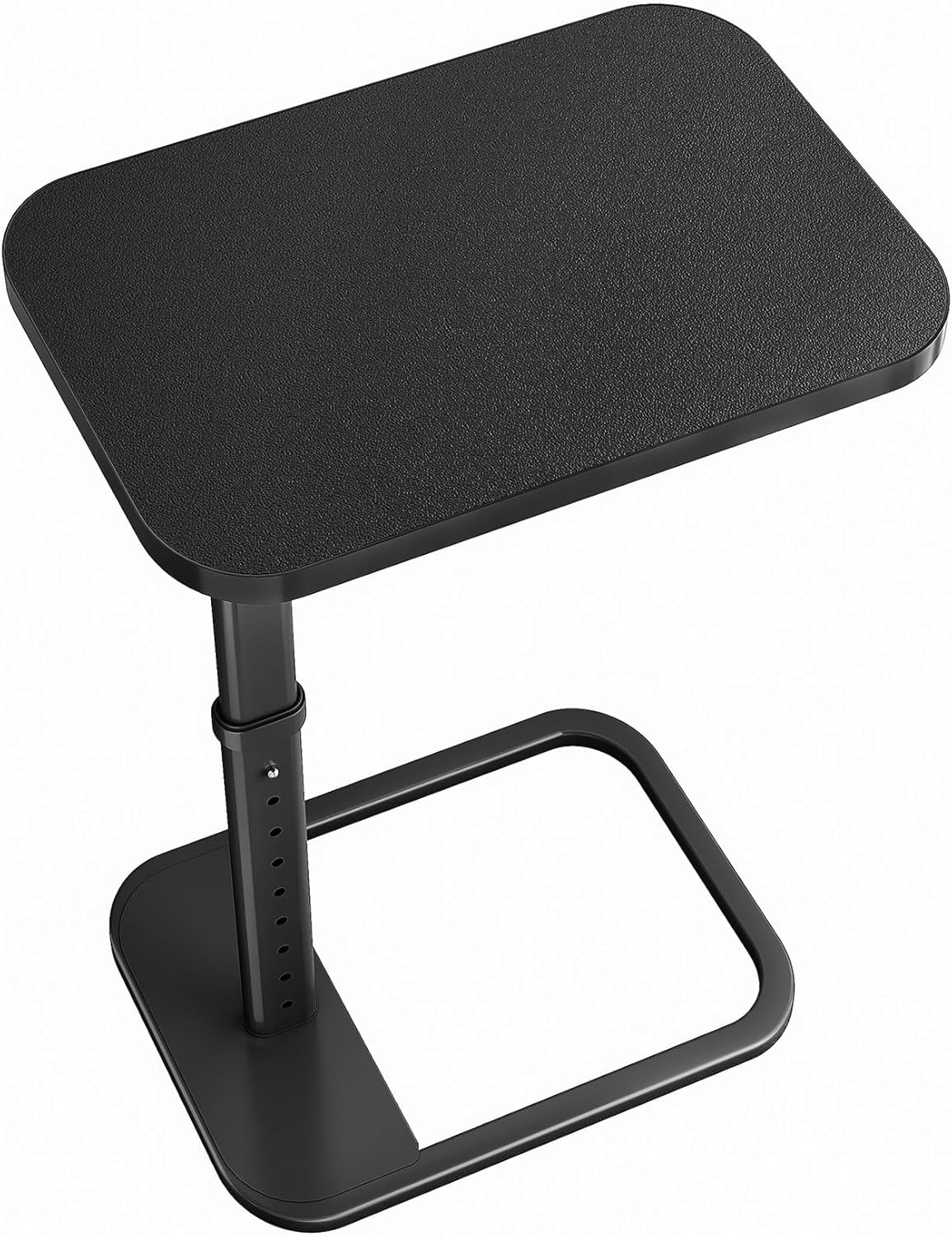 Adjustable Height Black TV Tray Table with 90° Flip-Over Panel | Sofa ...