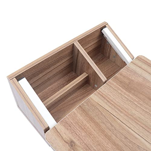 Adjustable Height C Shaped End Table, Mobile Laptop Side Table with ...