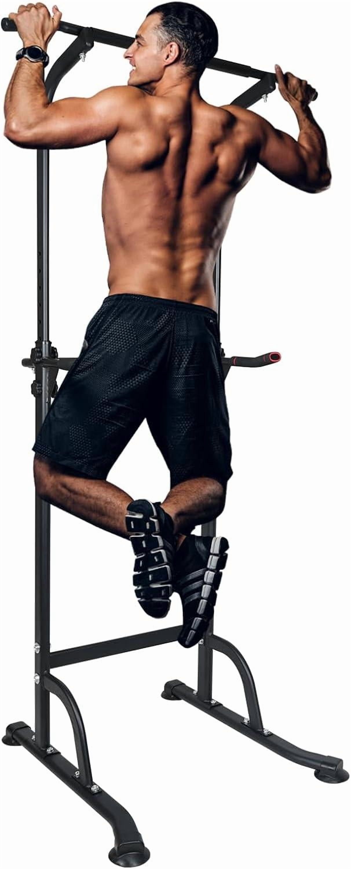 Adjustable Height Dip Bar Station, Heavy Duty Dip Station Push Up Bar ...