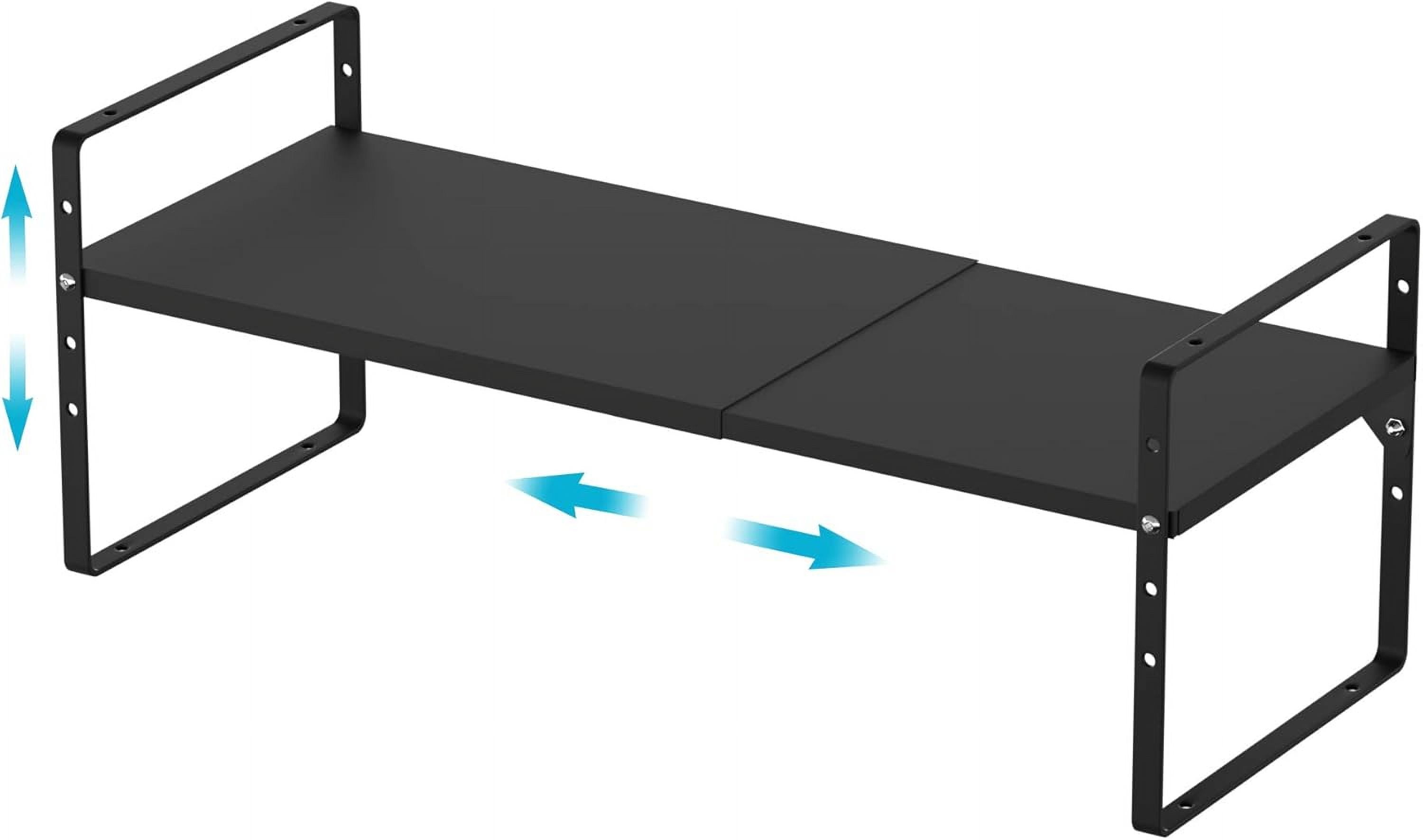 Adjustable Height Expandable Cabinet Storage Shelf Organizer, Heavy ...