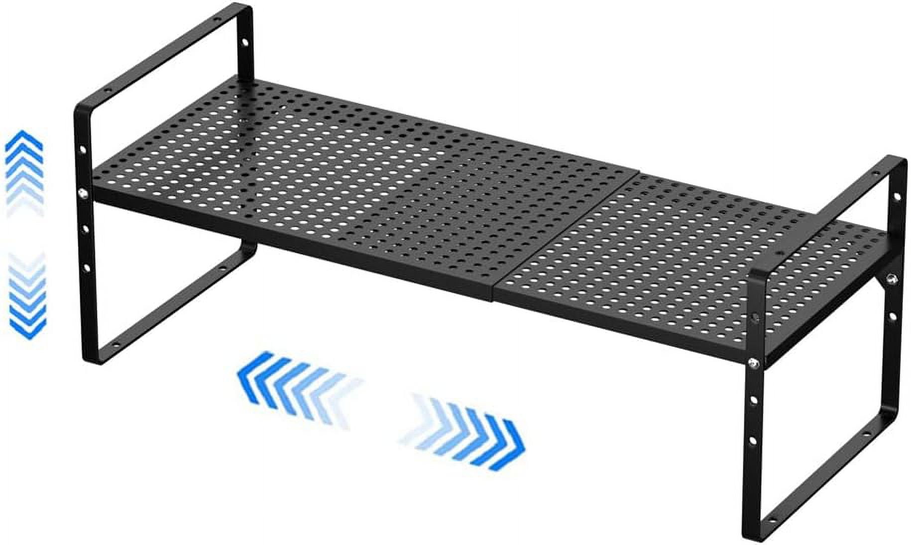 Adjustable Height Expandable Counter Shelf, Spice Rack Metal Mesh Board ...