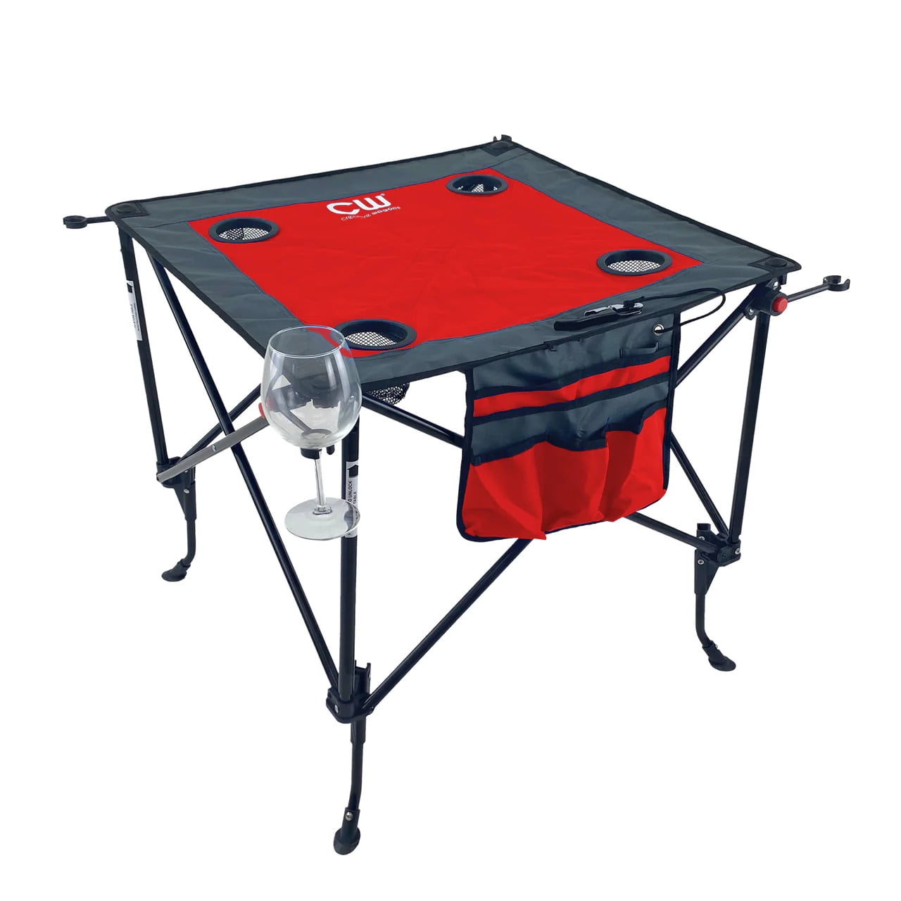 Adjustable Height Folding Wine Table | Red - Walmart.com