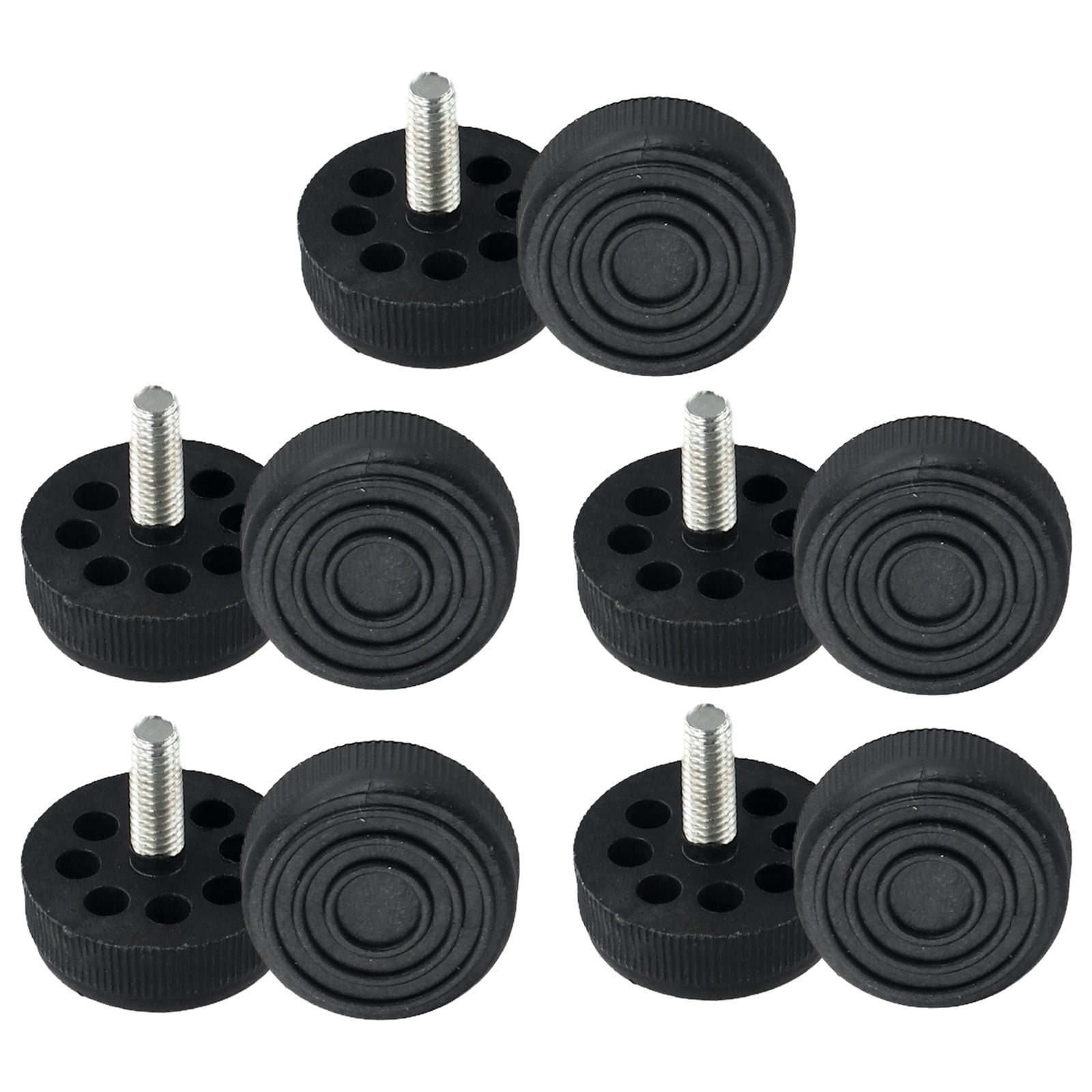Adjustable Height Foot, Plastic Base, 10 Pack Screw In M6*30*20Mm ...
