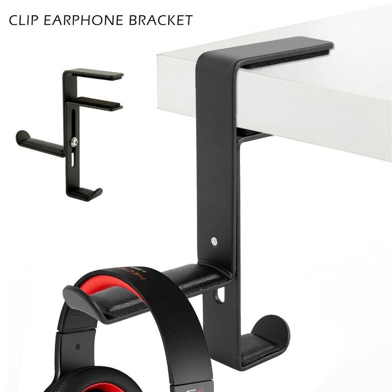 Adjustable Height Headphone Electronic Stand with L Type Wrench, Black ...