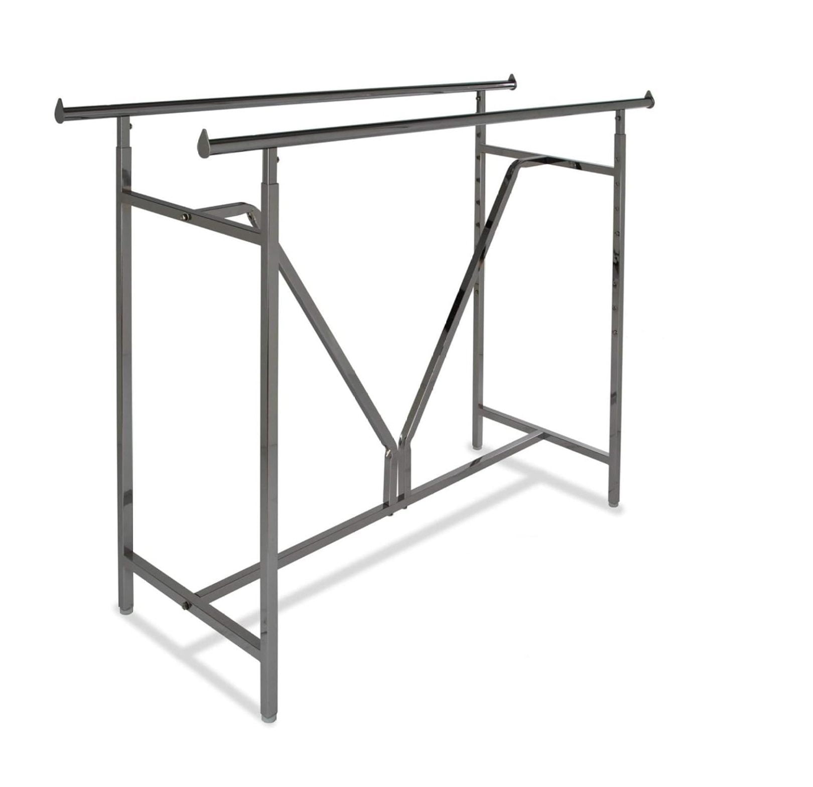 Adjustable Height - Heavy Duty - Double Bar Rectangular Rack with V ...