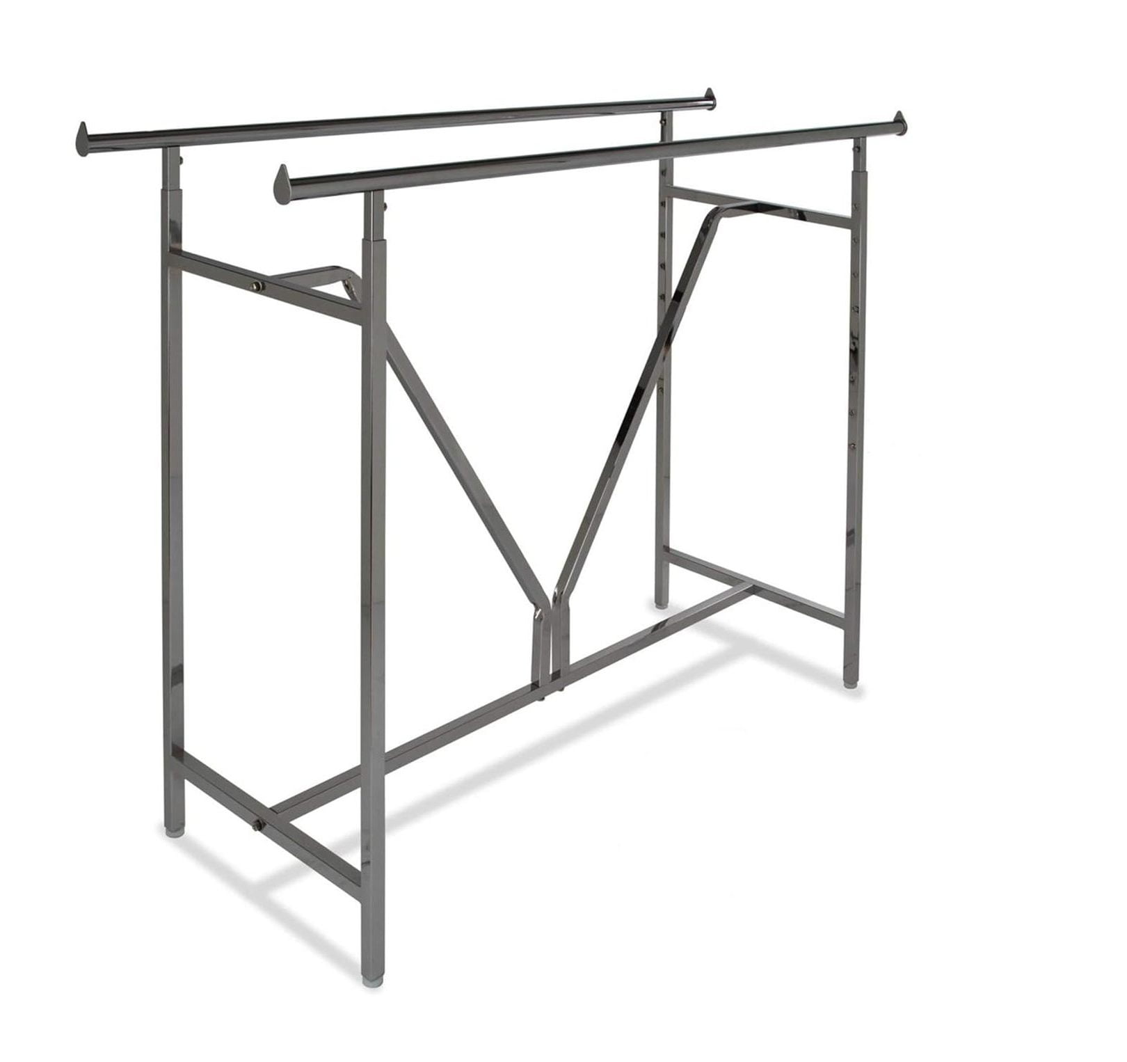 Adjustable Height - Heavy Duty - Double Bar Rectangular Rack with V ...