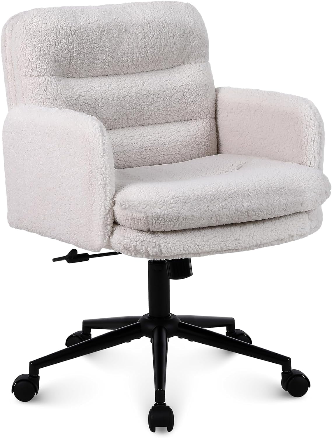 Adjustable Height Home Office Chair, Modern Mid Back Computer Desk ...