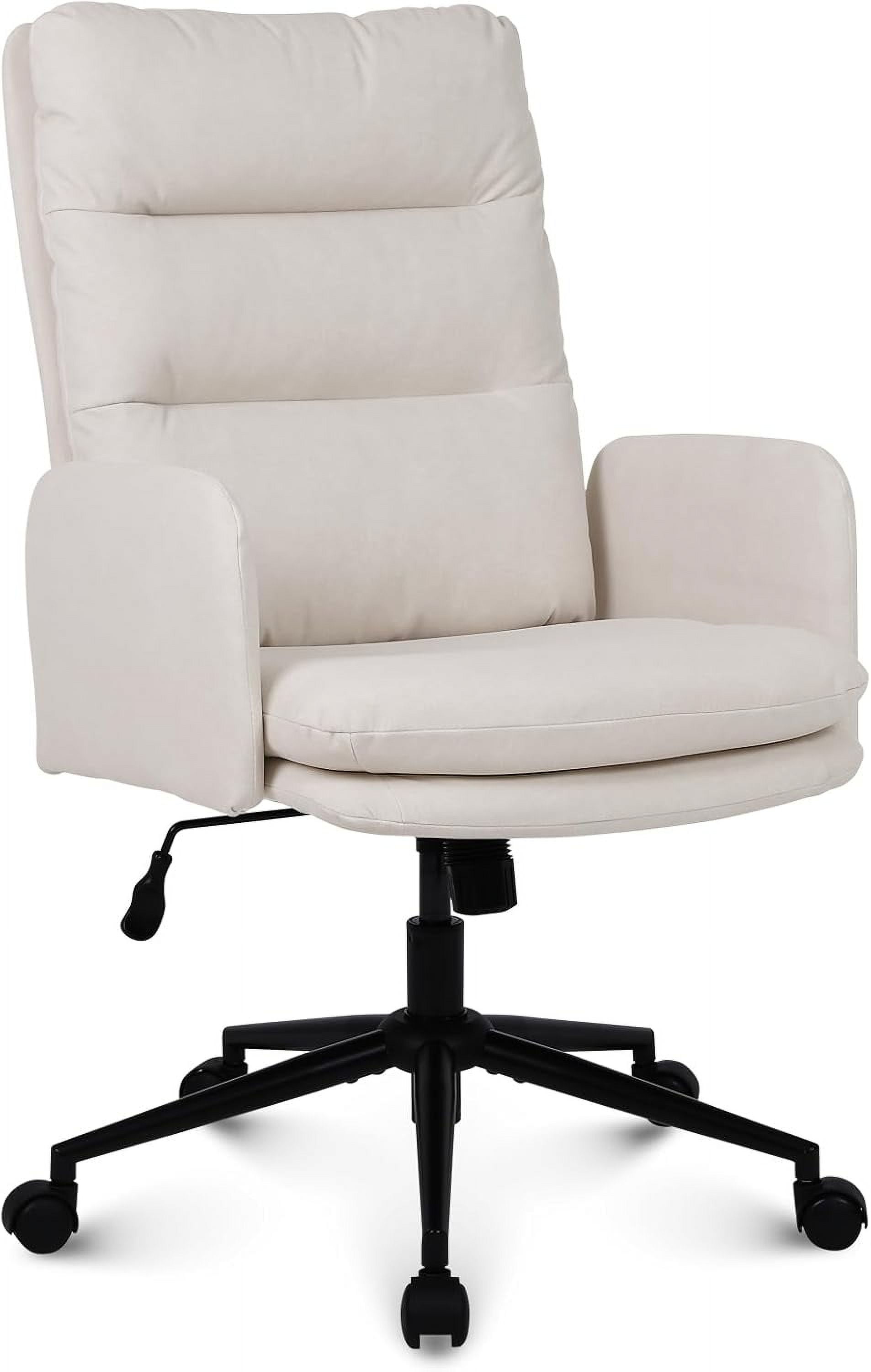 Adjustable Height Home Office Chair, Modern Mid Back Computer Desk ...