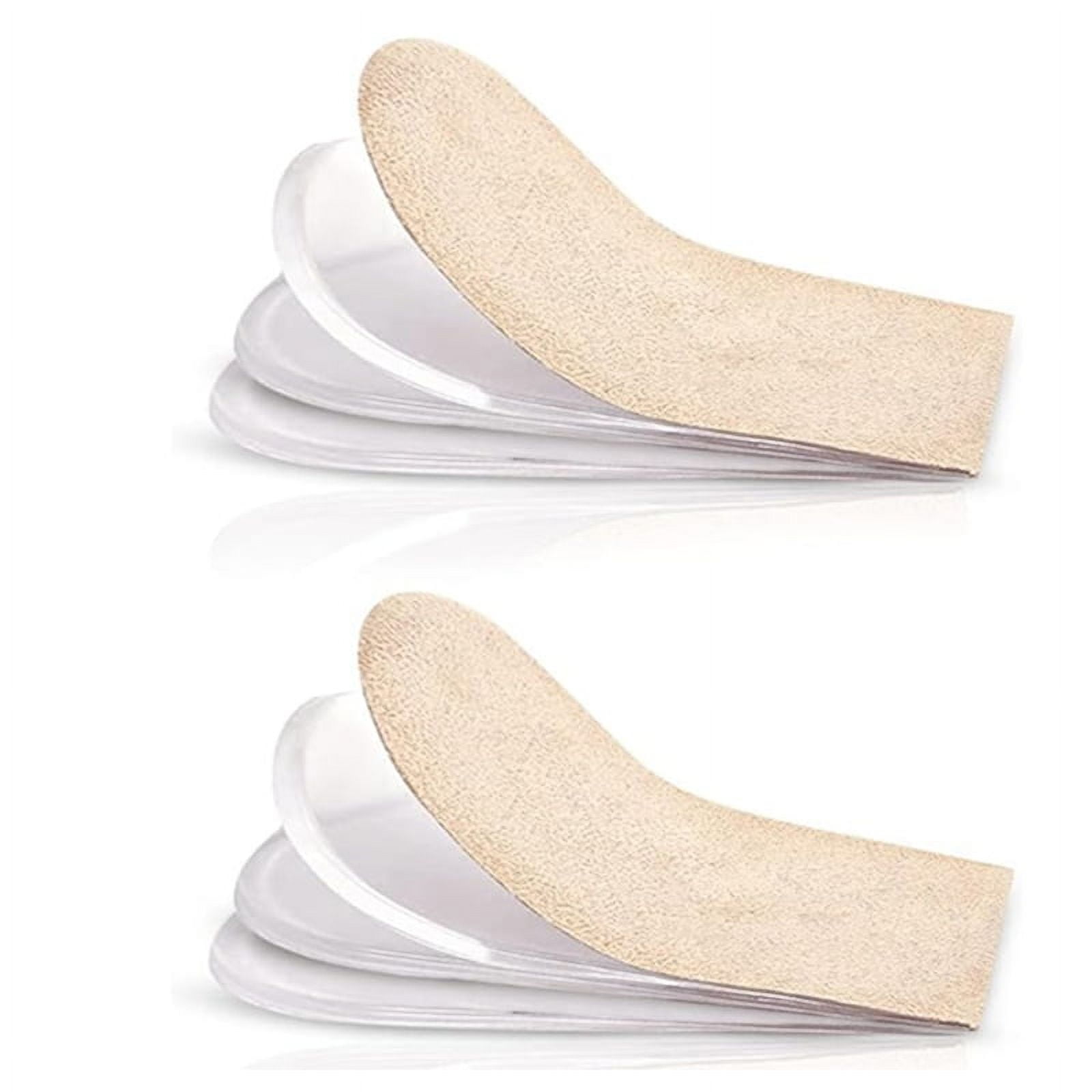 Adjustable Height Increase Insoles, 3-Layer Gel Heel Lifts Shoe Inserts ...