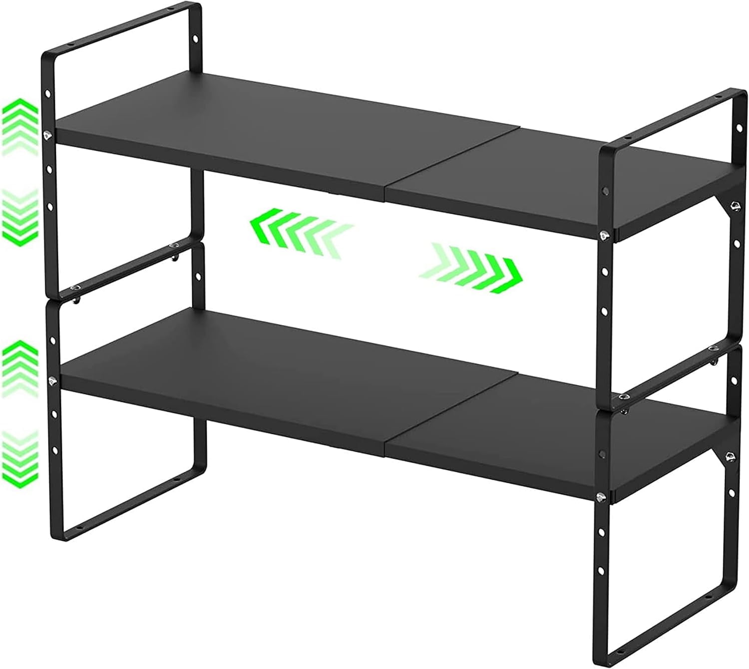 Adjustable Height Kitchen Cabinet Storage Shelf, Expandable Metal ...