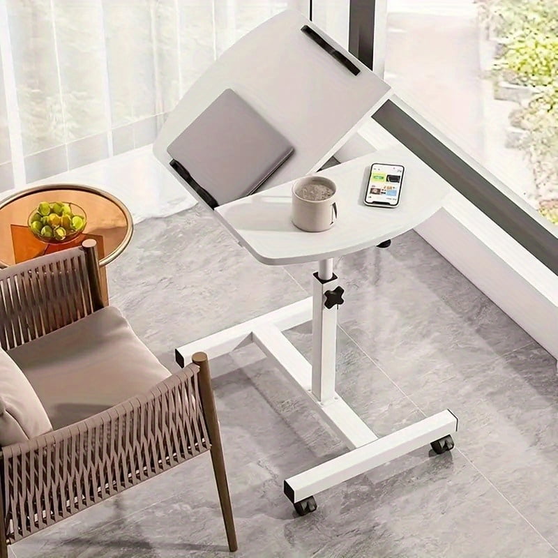Adjustable Height Liftable Folding Computer Desk with Wheels ...
