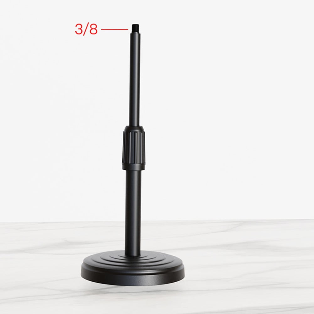 Adjustable Height Microphone Stand with Phone Holder for Meetings and ...