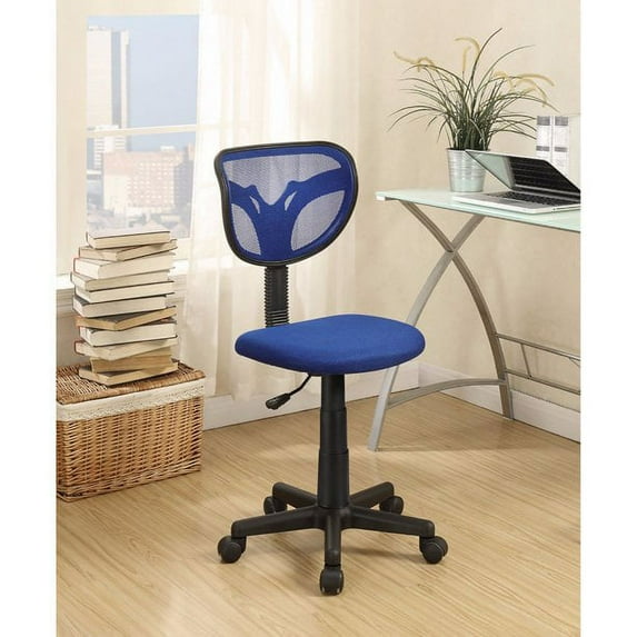 Adjustable Height Office Chair Blue - Walmart.com