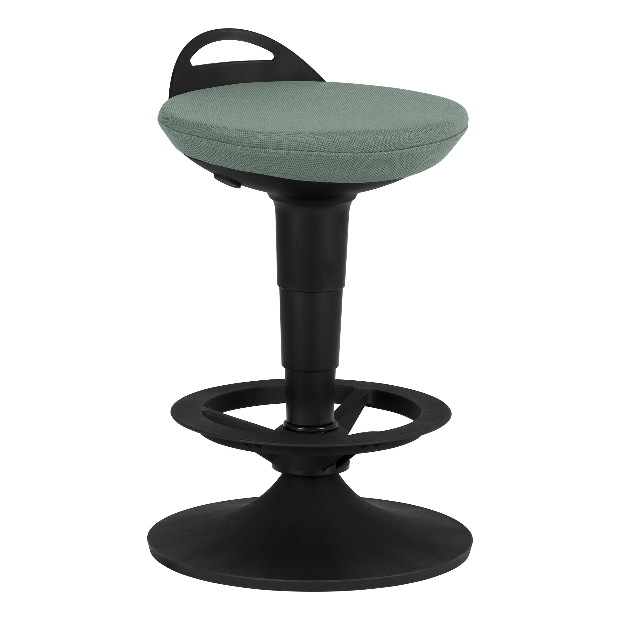 Adjustable-Height Padded Lab Stool - Faded Denim - Walmart.com