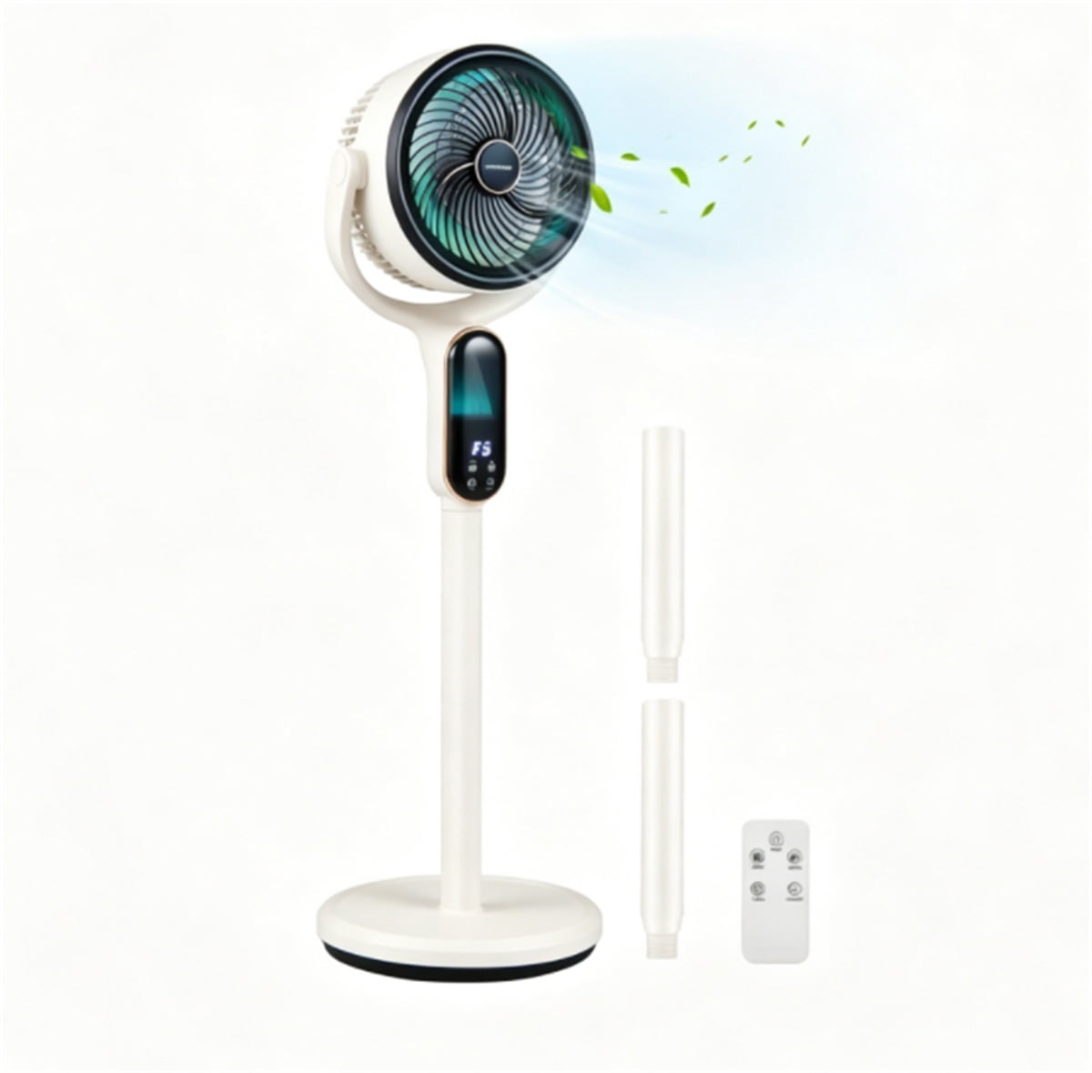 Adjustable Height Pedestal Fan 900CFM Quiet Oscillating Floor Fan with ...