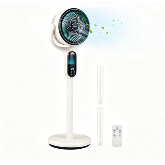 Adjustable Height Pedestal Fan 900CFM Quiet Oscillating Floor Fan with ...