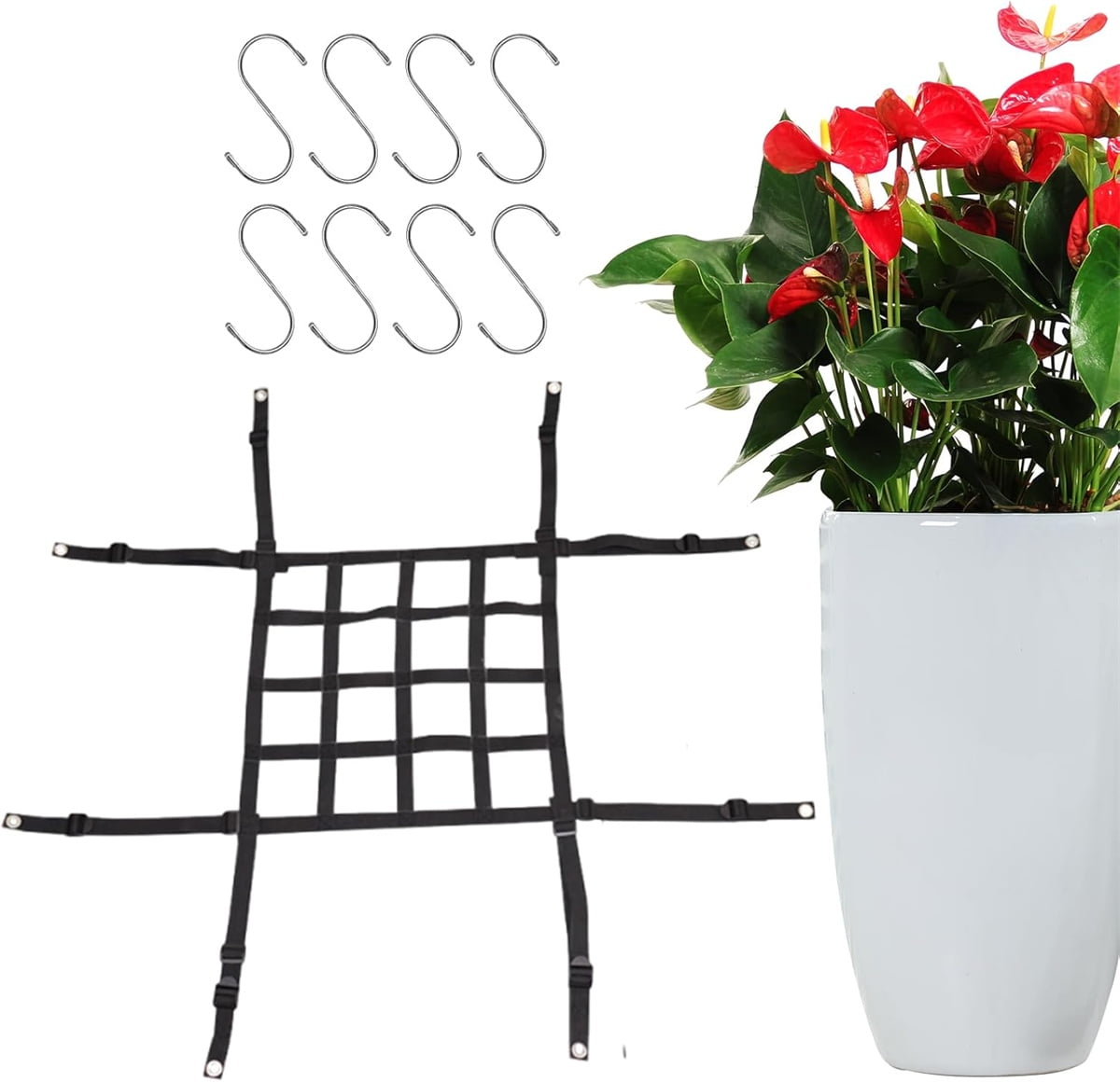 Adjustable Height Planter Inserts,Tutuviw 16" Elastic Planters Lift ...