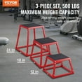 Adjustable Height Plyo Box (12/18/24 Inch) - Sturdy Jump Platform for ...