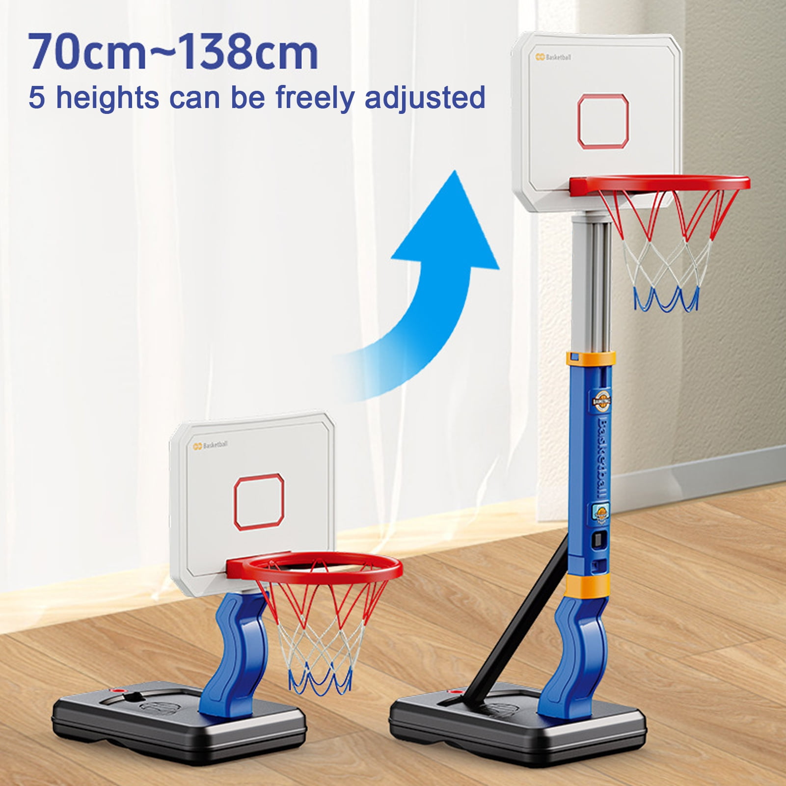 Adjustable Height Pool Basketball Hoop Pool Basketball Hoop Toy Set ...