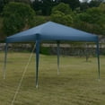 Adjustable Height Pop up Canopy, Metal Outdoor Canopy with Stand Base ...