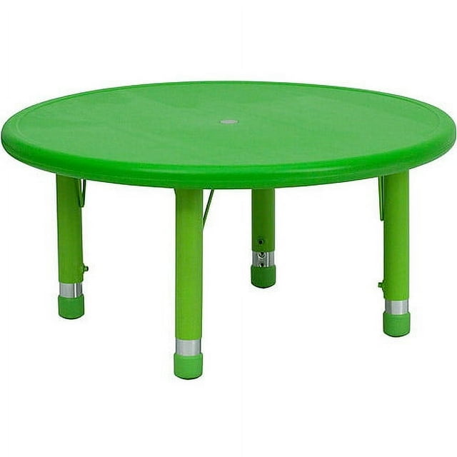 Adjustable Height Round Plastic Activity Table 33, Green - Walmart.com