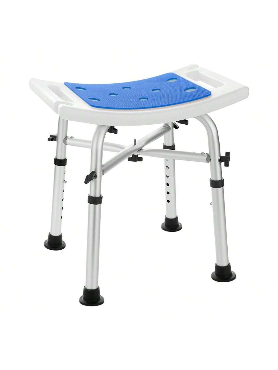 Adjustable Height Shower Stool/Chair for Adults, Non-Slip Bath Seat in ...