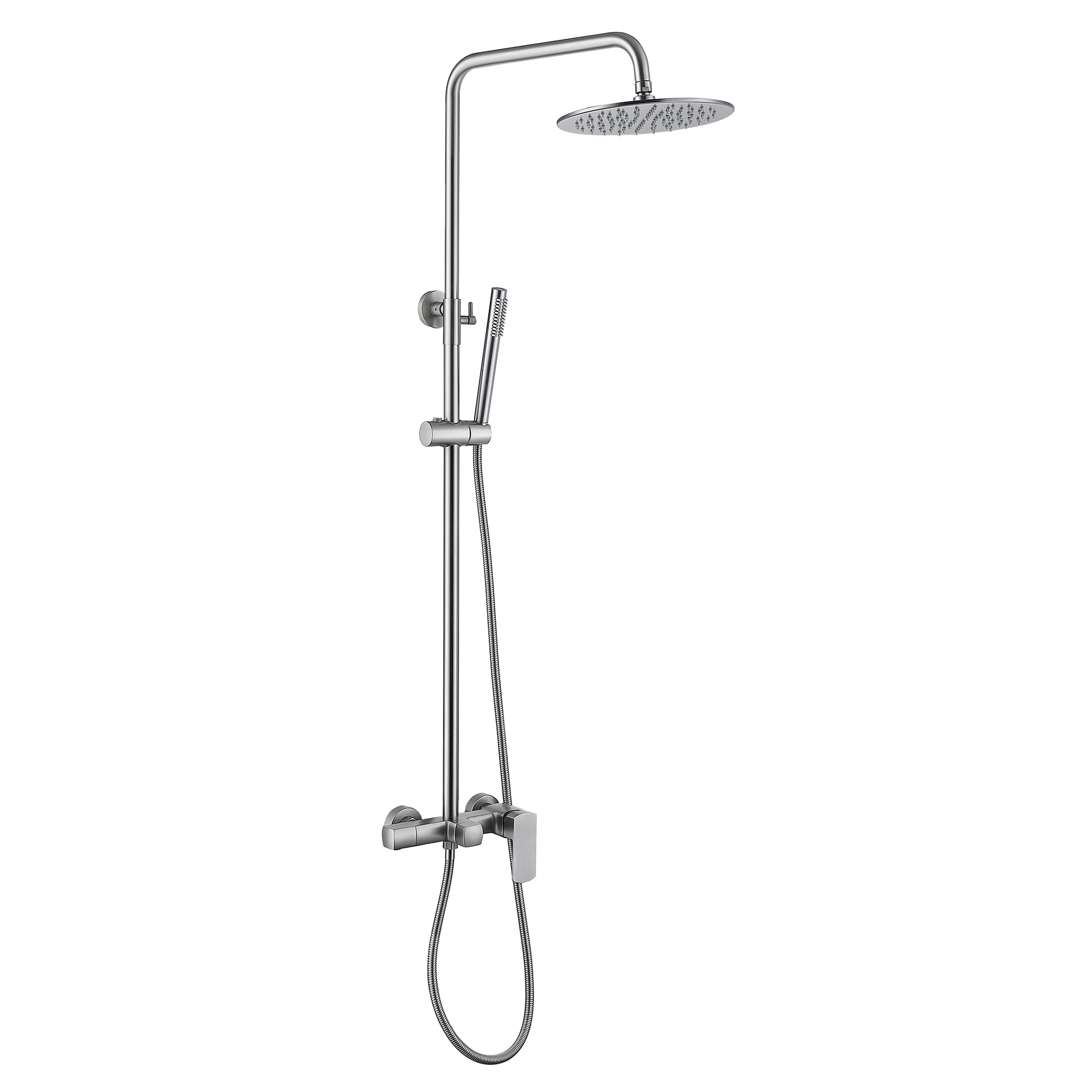 Adjustable Height Slide Bar Shower Faucet Set With Tub Spout, Luxury ...