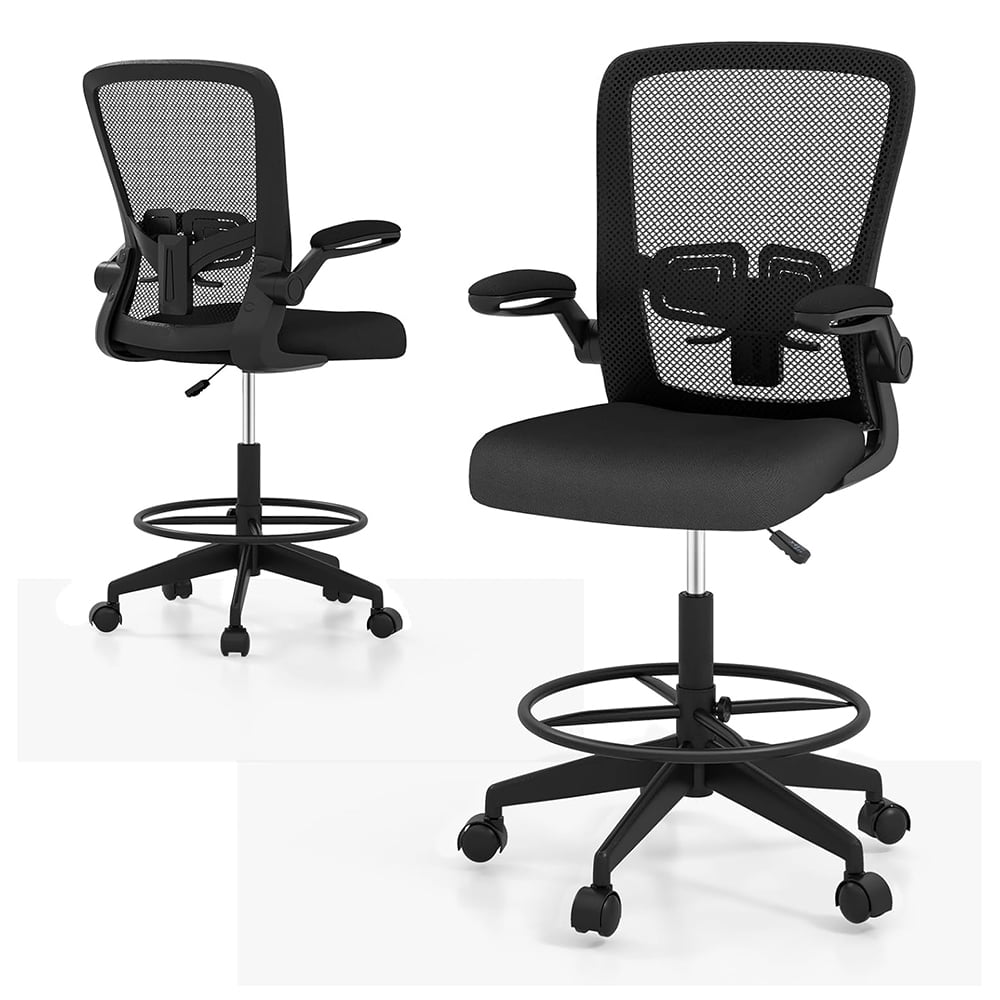 Big Office Desk Chair, Ergonomic High Back Computer Chair with Armrest ...