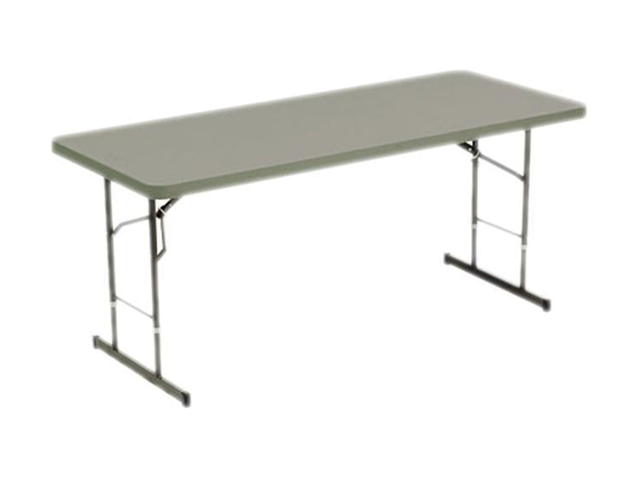Adjustable Height Tables, 72W X 30D X 25-35H, Charcoal - Walmart.com