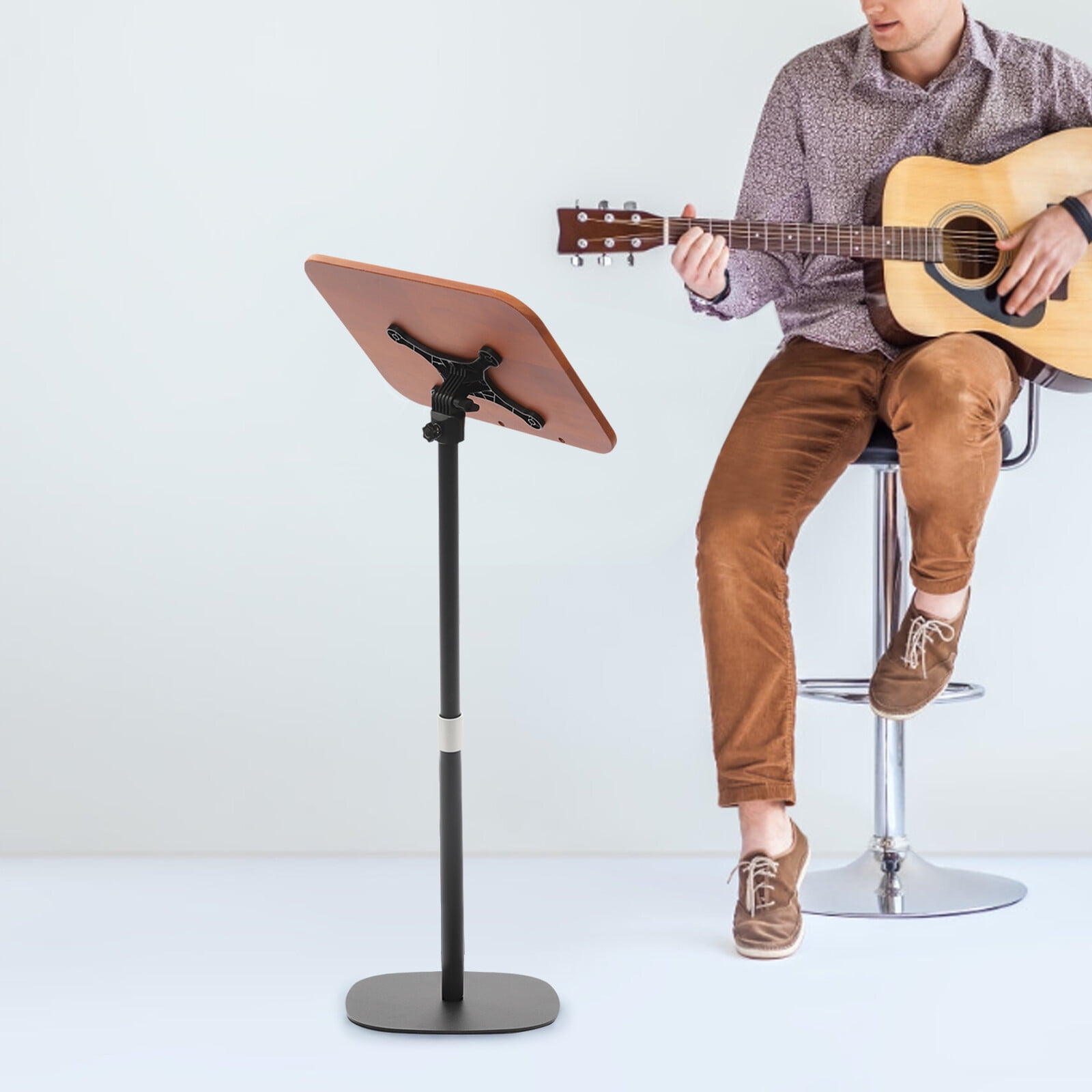 Adjustable Height Wooden Music Stand Wood Book Stand, Multifunction Book Stand for Schools ...