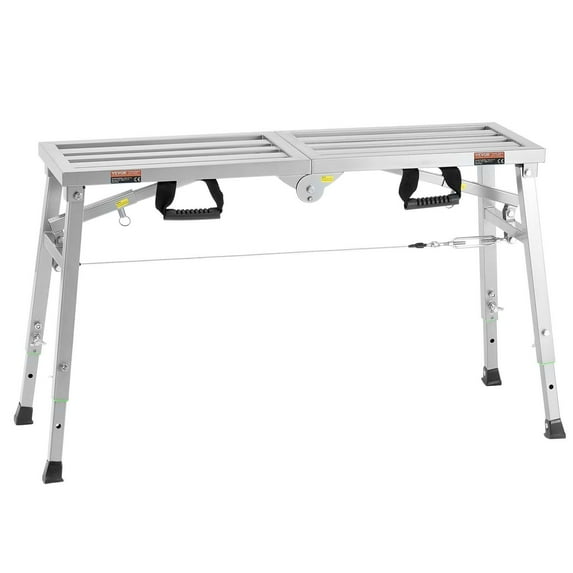Adjustable Height Work Platform - Portable Scaffolding Stand with 400 ...