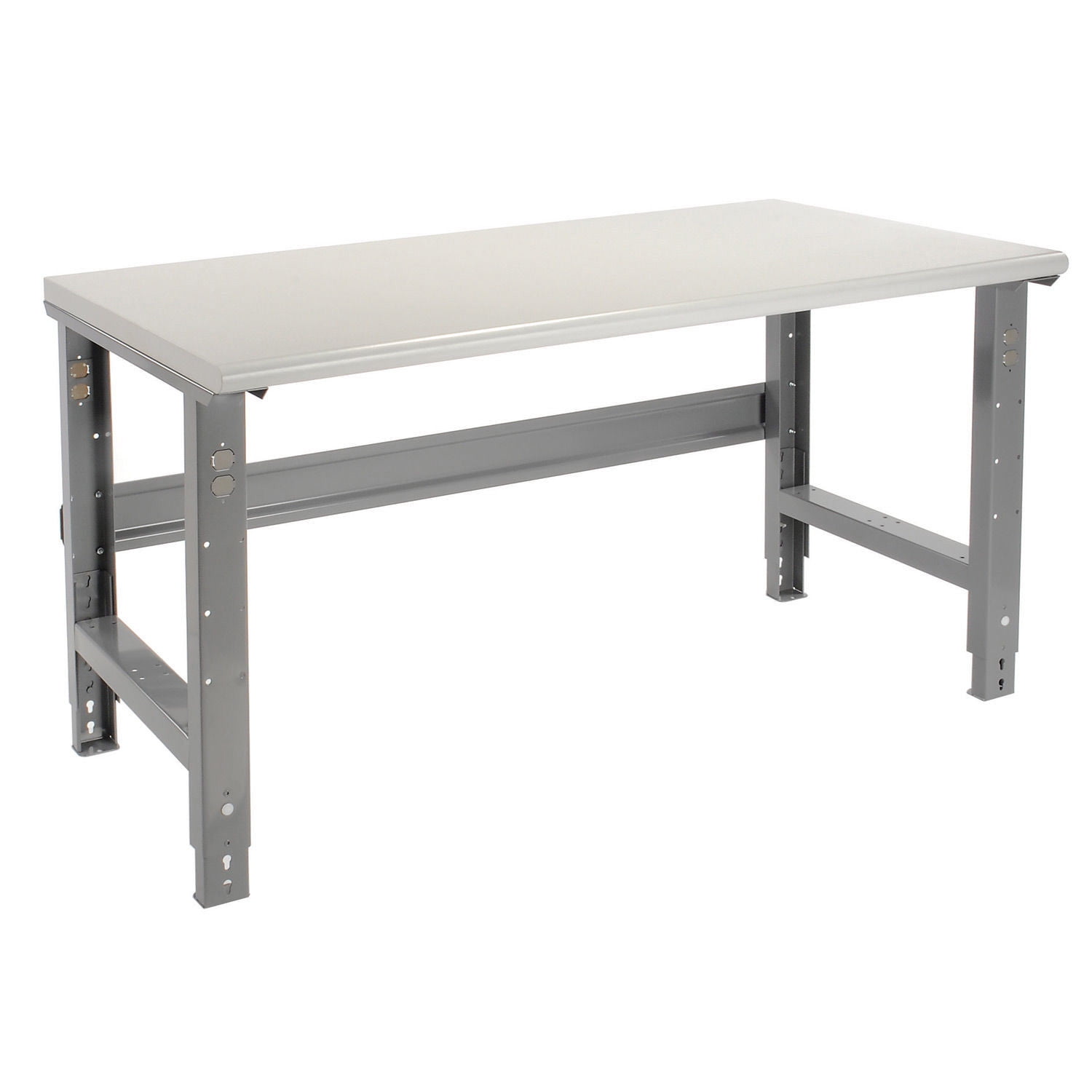 Heavy Duty Adjustable Workbench, C-Channel Leg, 72"W x 30"D, 1-5/8 ...
