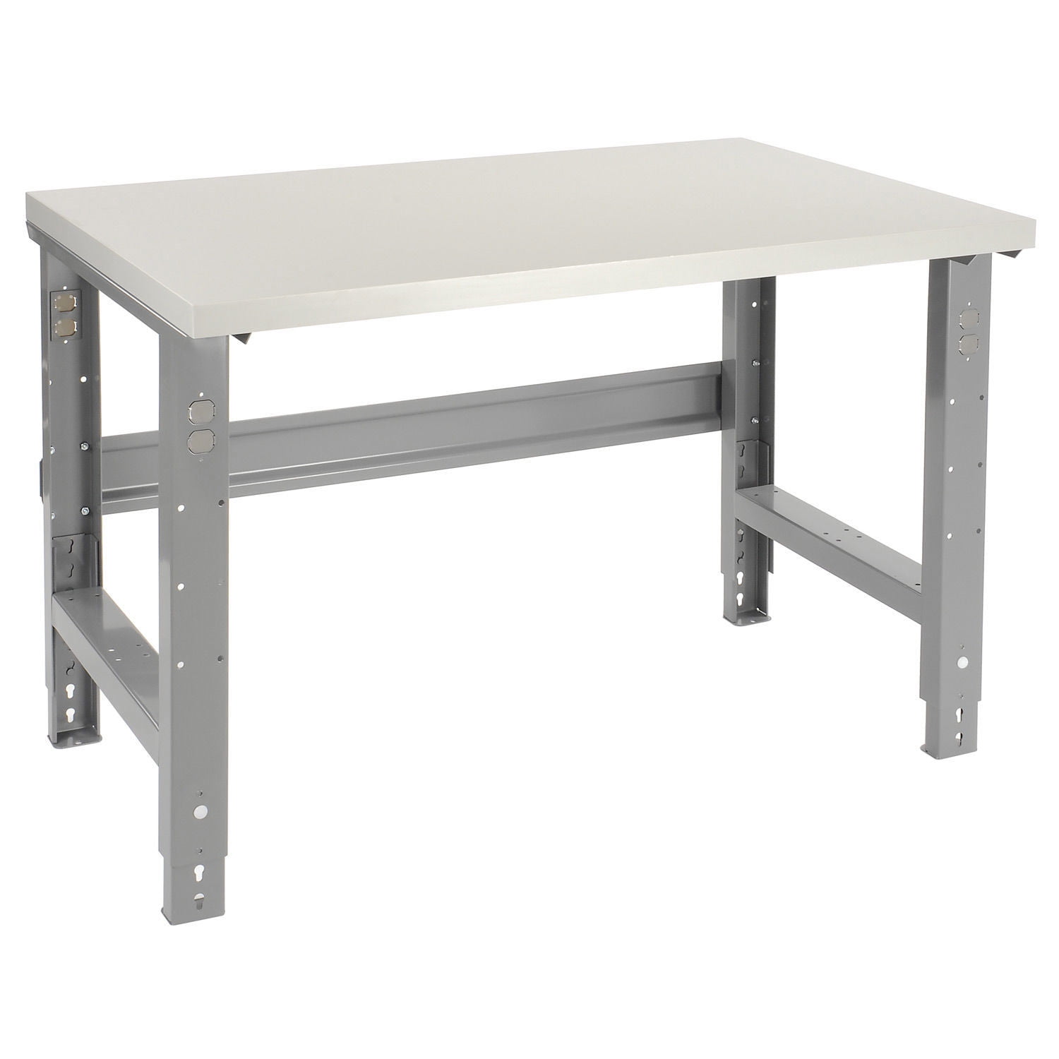 Adjustable Height Workbench C-Channel Leg, Plastic Laminate Square Edge ...