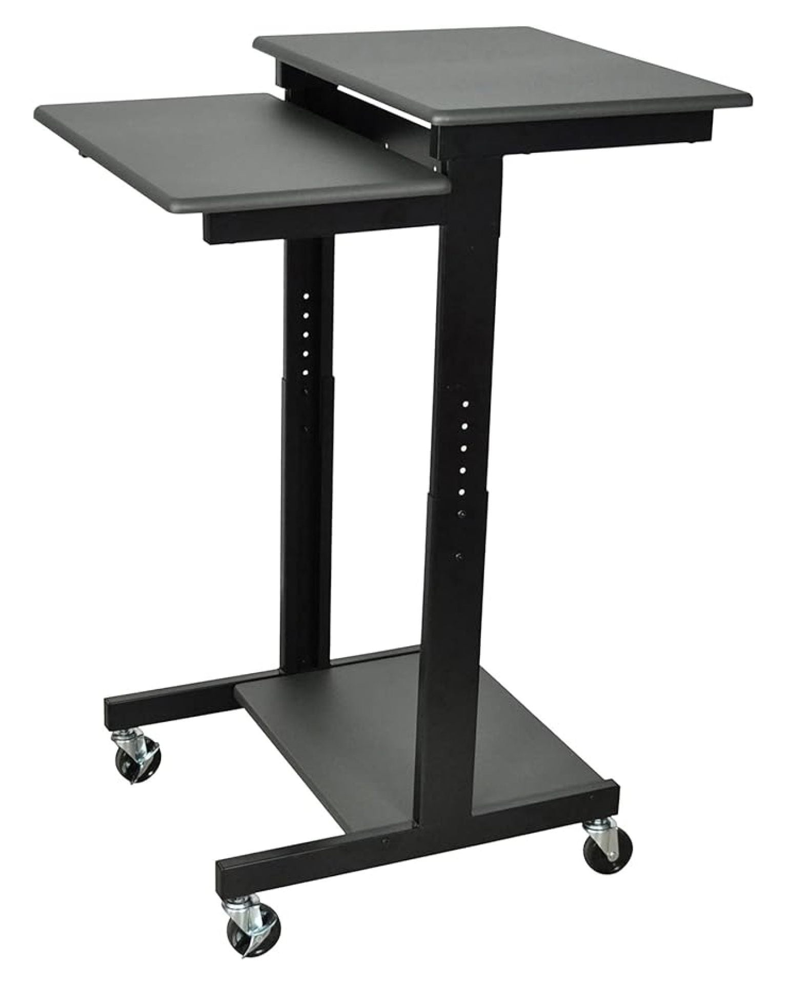 Adjustable Height Workstation - Mobile Presentation Lectern & Computer ...