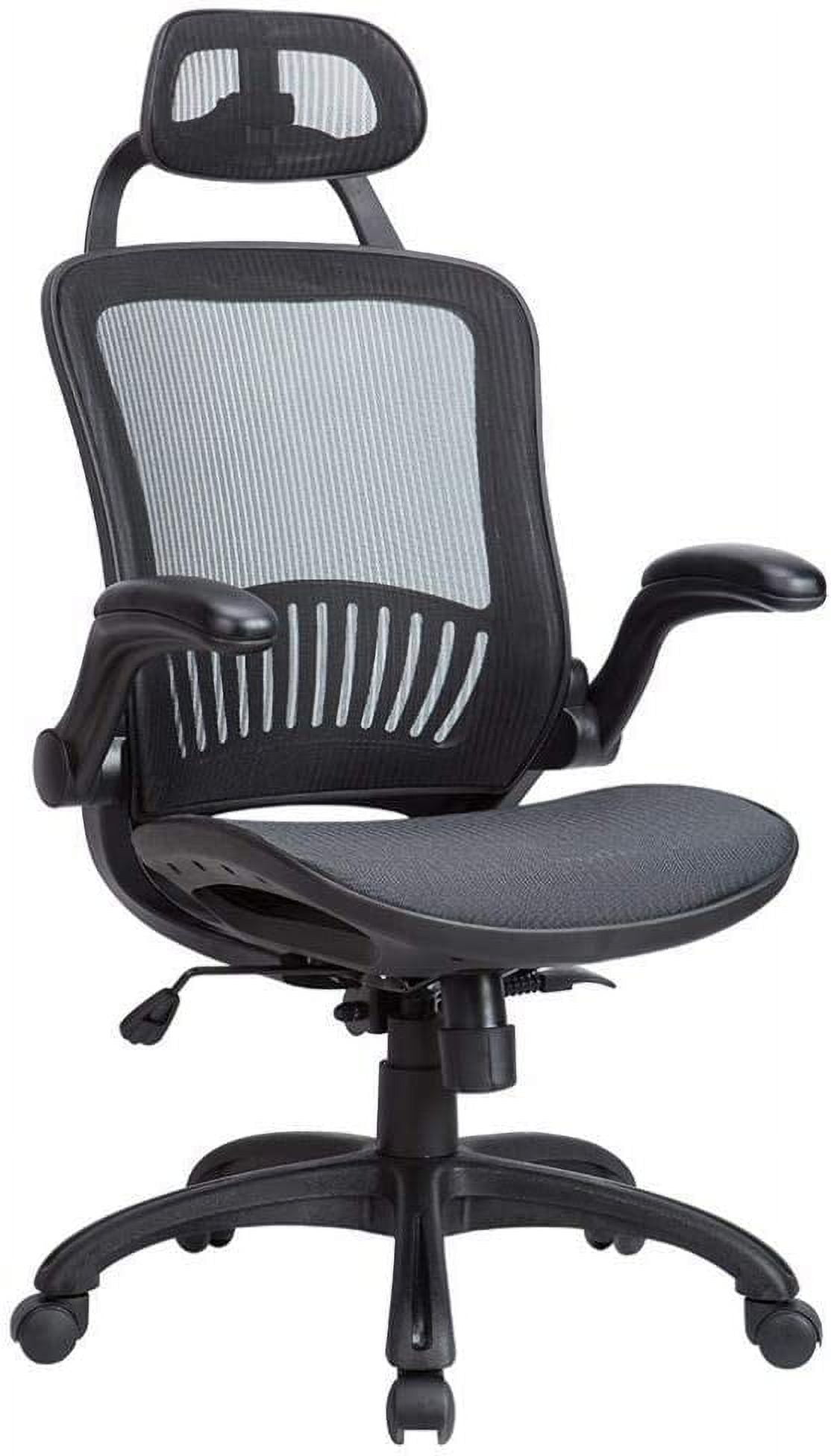 Adjustable High-Back Mesh with Flip-up Arms and Head Rest, Lumbar ...