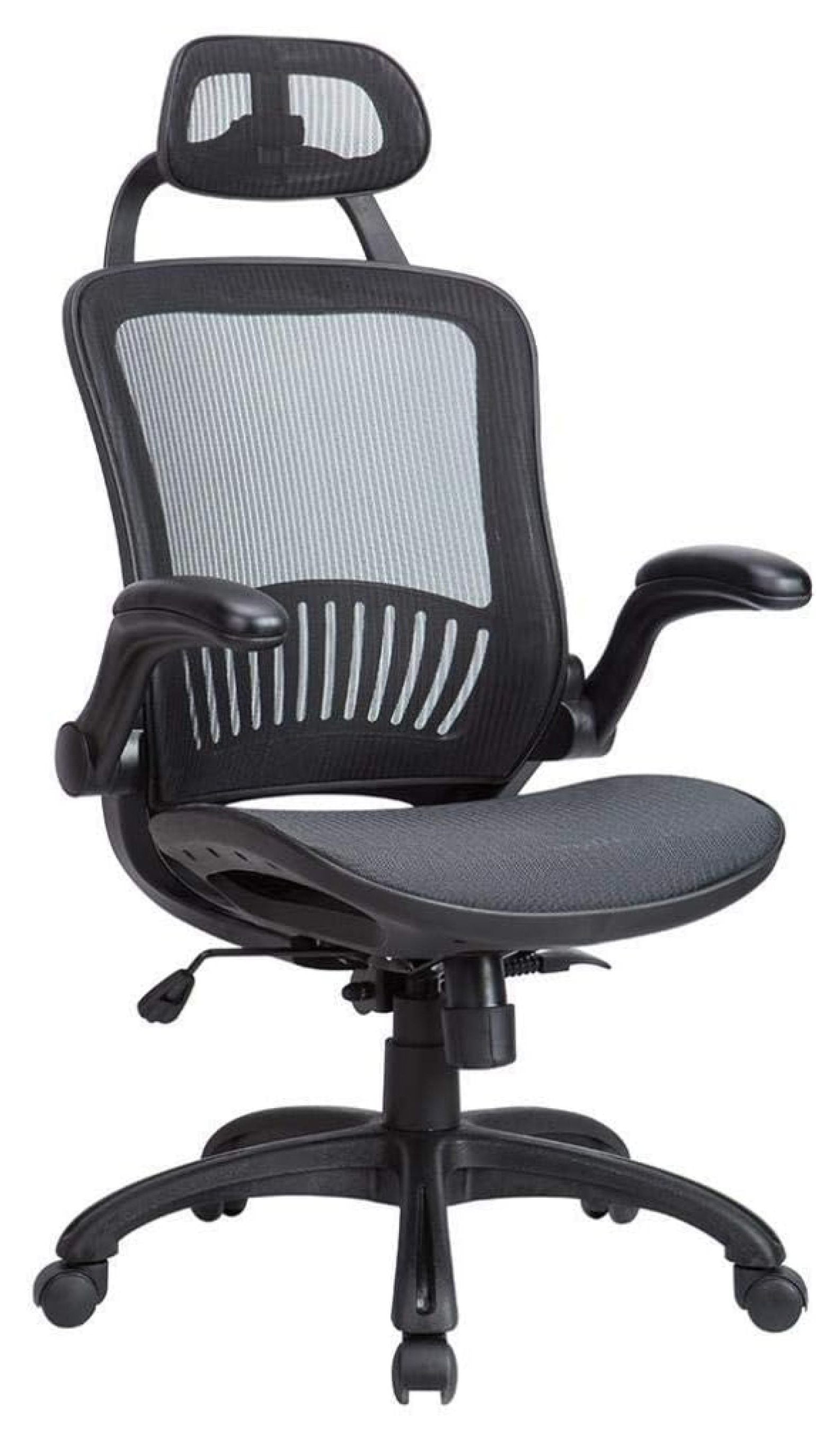 Adjustable High-Back Mesh with -up Arms and Head Rest, Lumbar Support ...