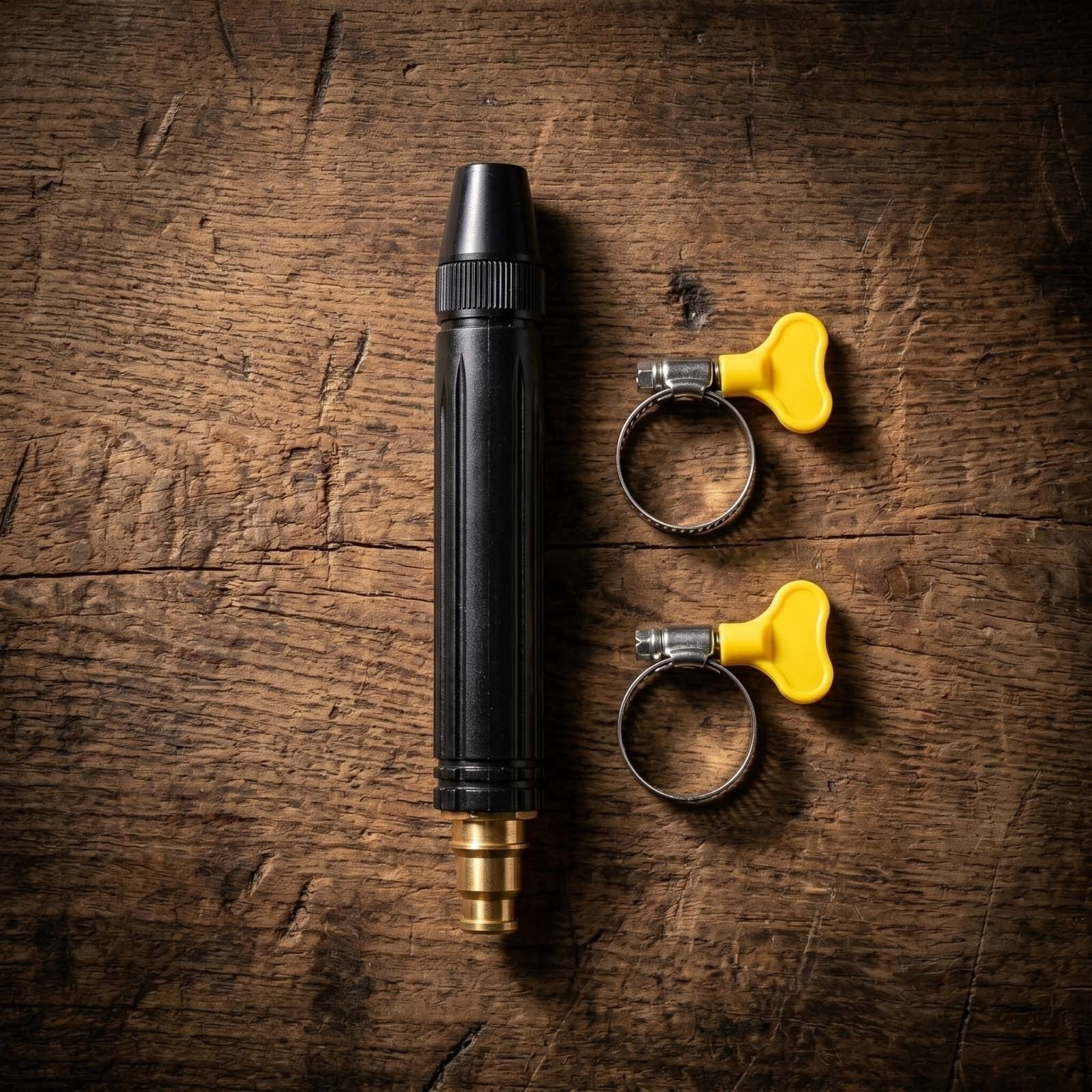 Adjustable High Pressure Hose Nozzle, Barbed Connector Water Spray Gun ...