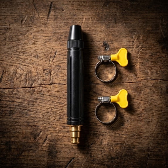 Adjustable High Pressure Hose Nozzle, Barbed Connector Water Spray Gun ...