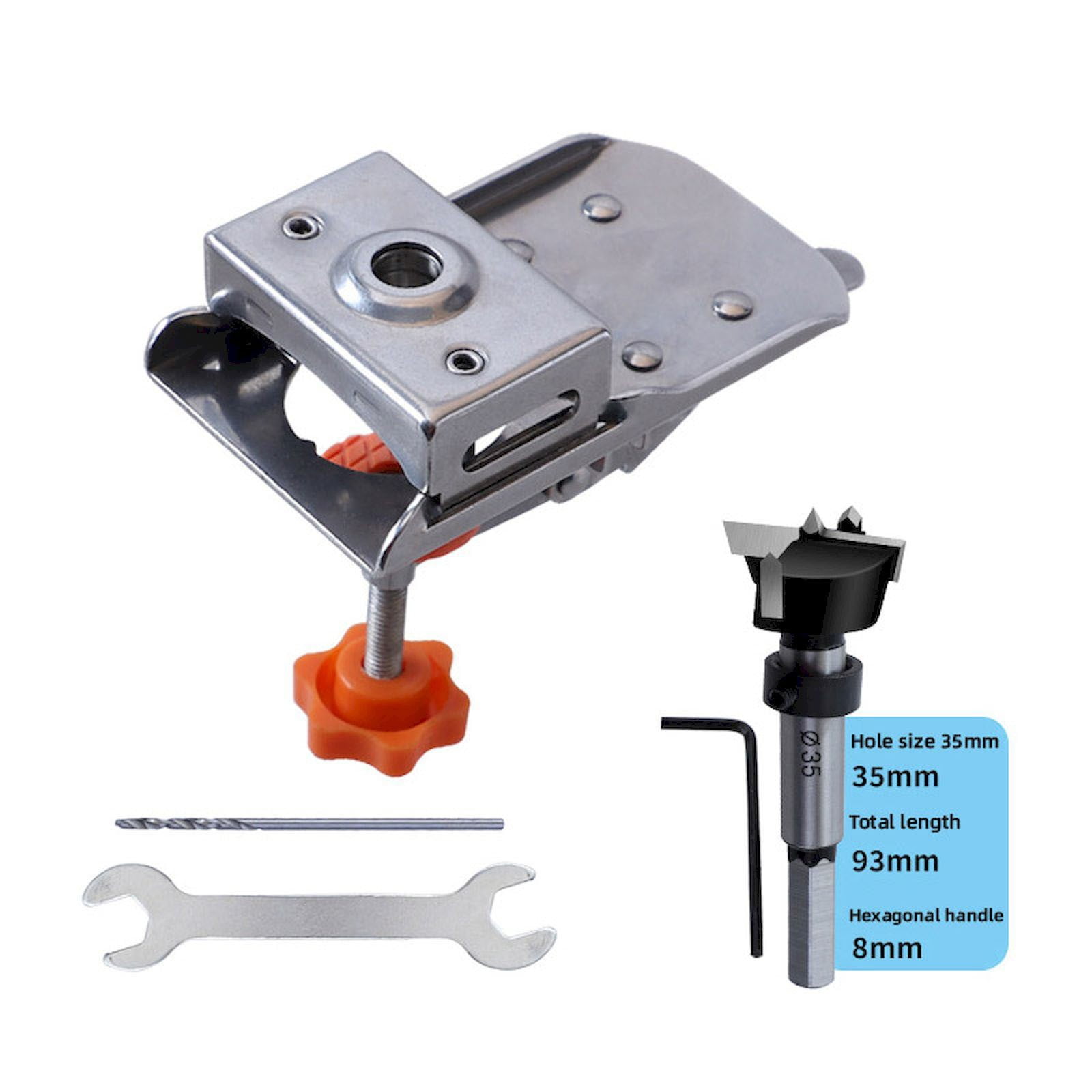 Adjustable Hinge Hole Fixture, Stainless Steel Hinge Opening Positioner ...