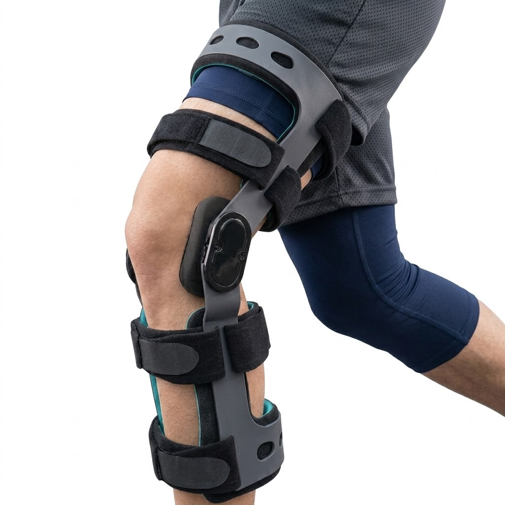 Adjustable Hinged Knee Support Brace for Joint Stabilization Ligament ...