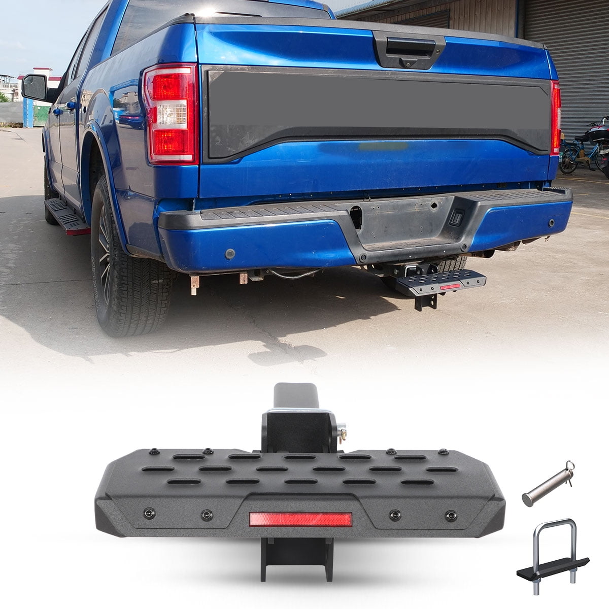 Adjustable Hitch Step for 2 inch Trailer Hitch Receiver With Anti-Slip ...