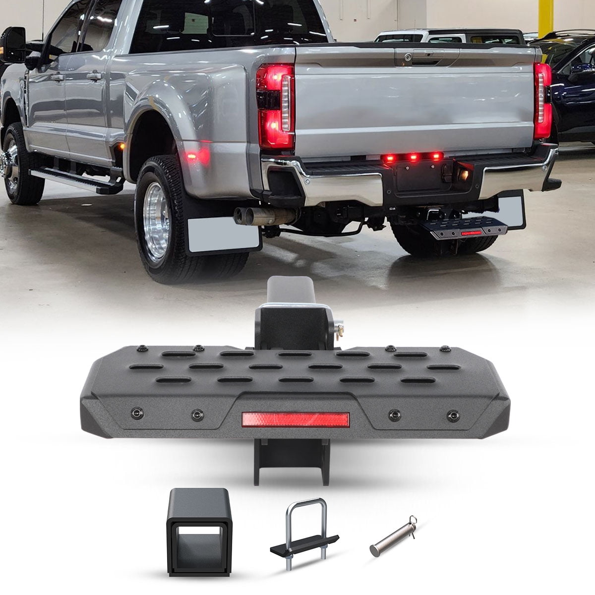 Adjustable Hitch Step for 3" Trailer Hitch Receiver With Anti-Slip ...