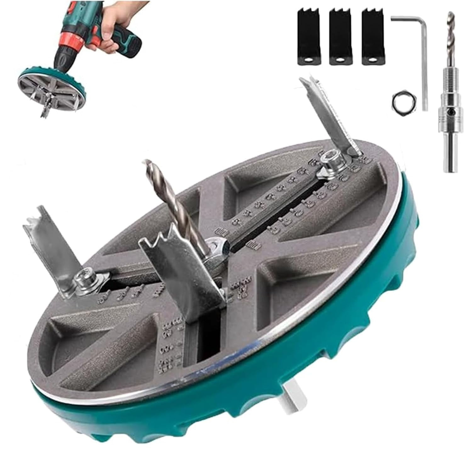 Adjustable Hole Opener for Drill, Adjustable Punch Saw Tool for ...